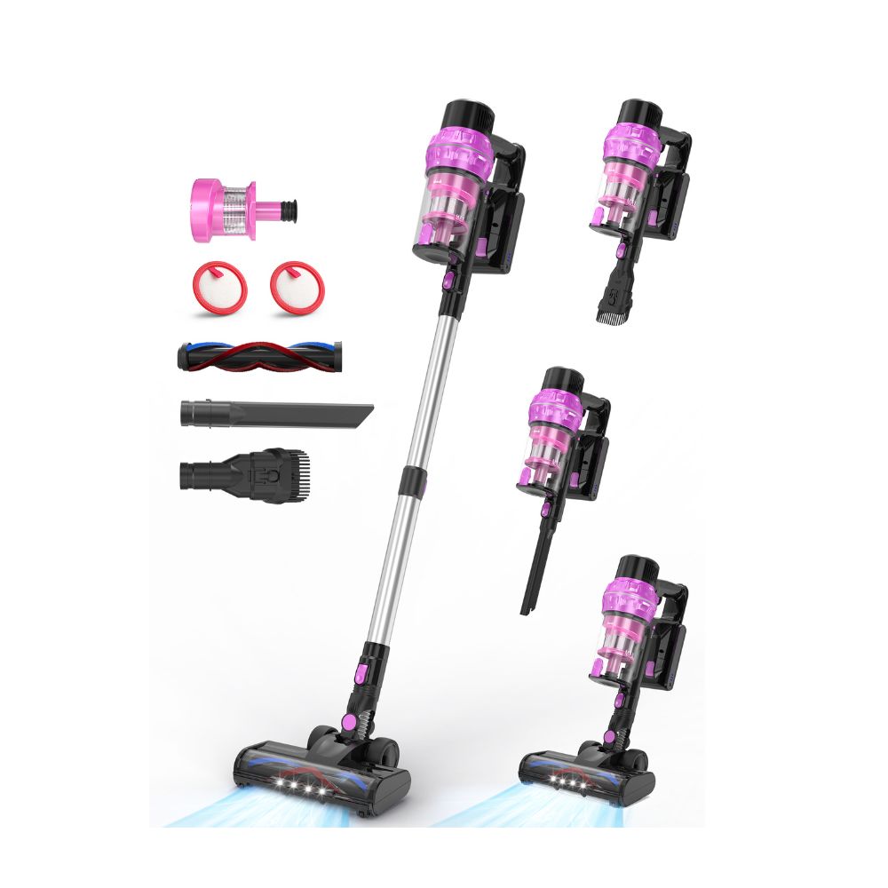 HawKam 30Kpa Cordless Vacuum CA007, 80000 RPM Motor, 7-in-1 Stick, Rec